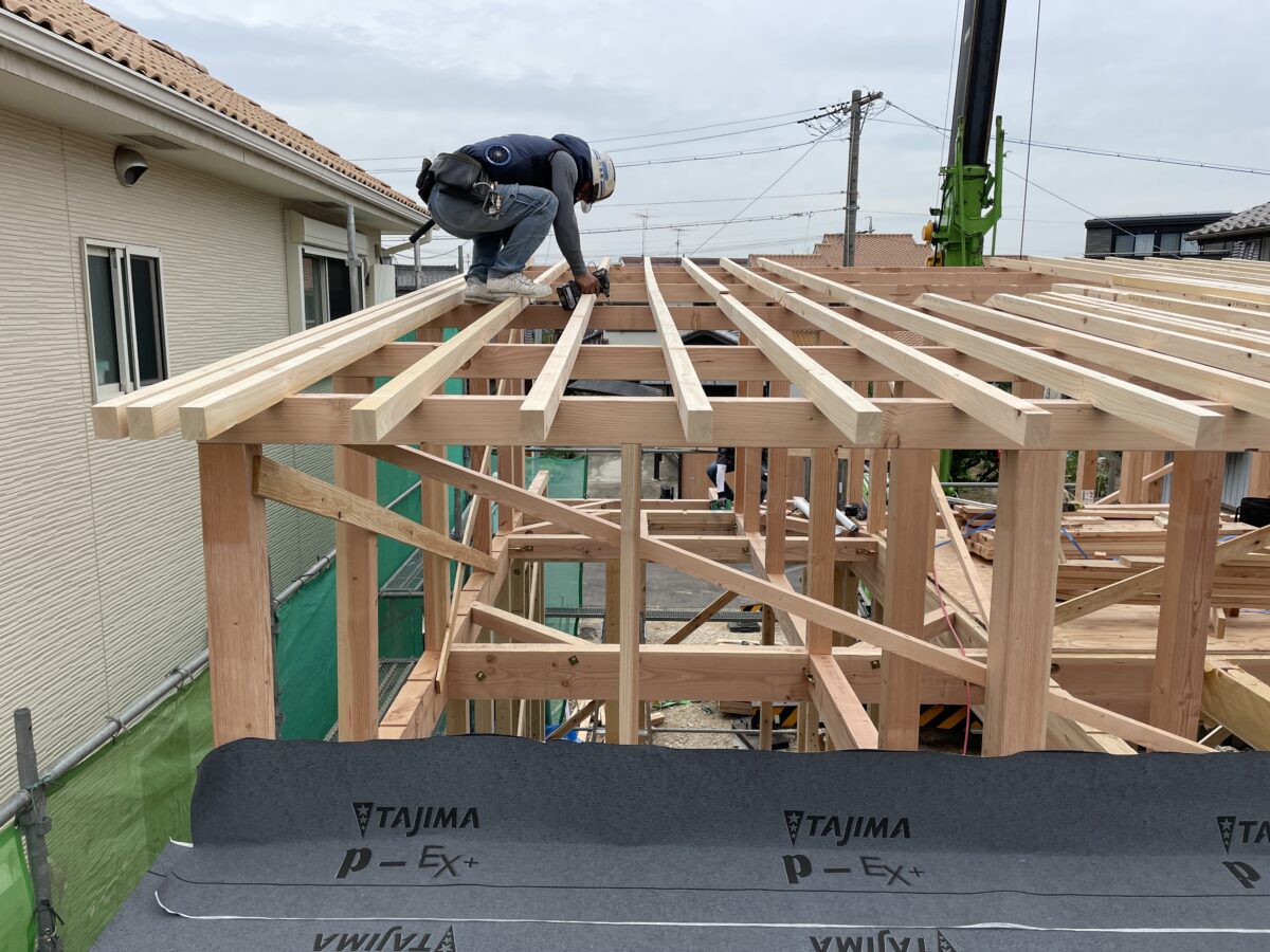 建て方でした！！ | ハヤカワ建築工房株式会社 | 中津川市・春日井市 ハヤカワ建築工房